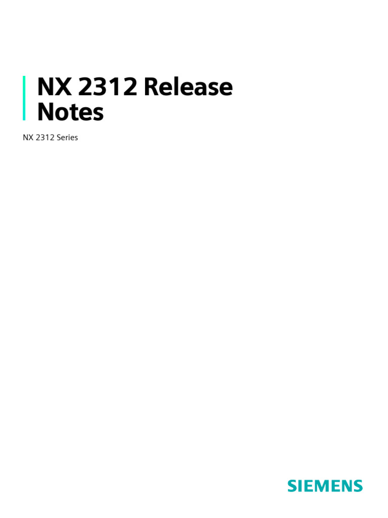 NX 2312 Release Notes | PDF | Multi Core Processor | Central Processing ...