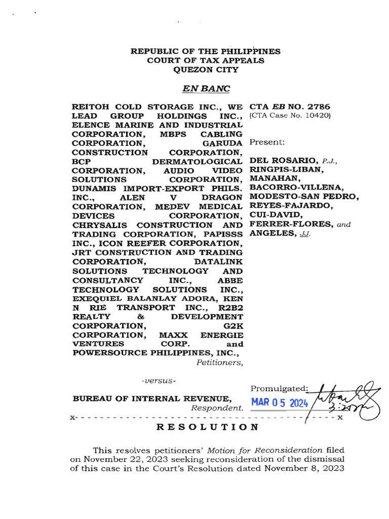 Cta Eb CV 02786 M 2024mar05 Oth | PDF | Complaint | Judiciaries