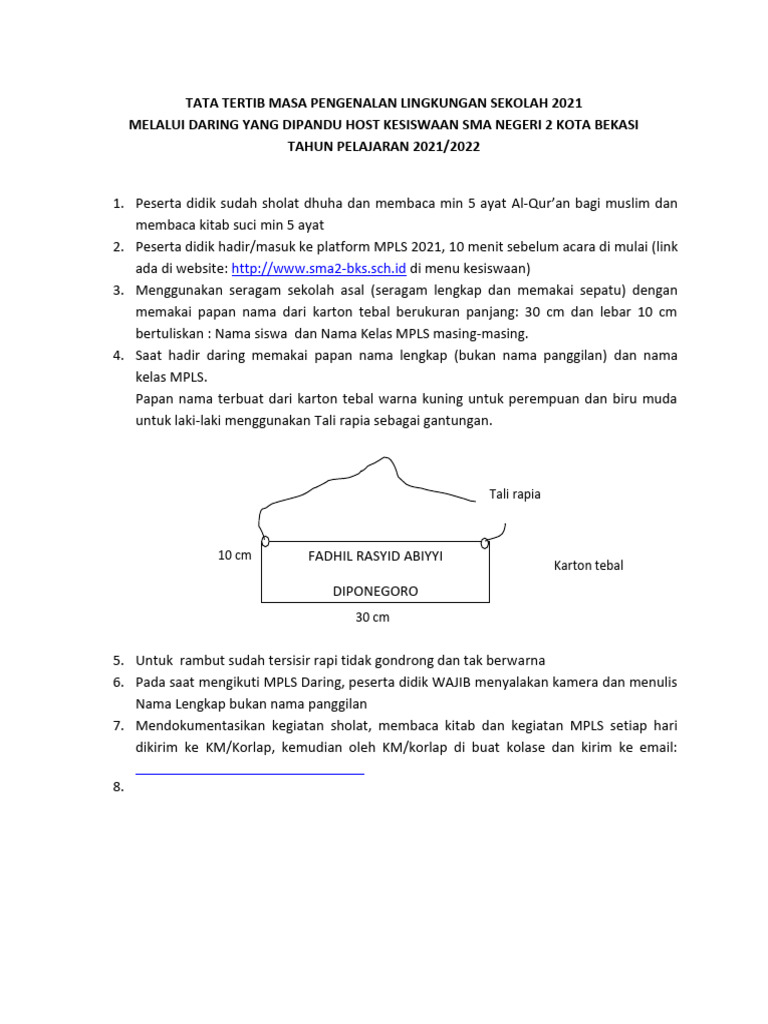Tata Tertib MPLS | PDF