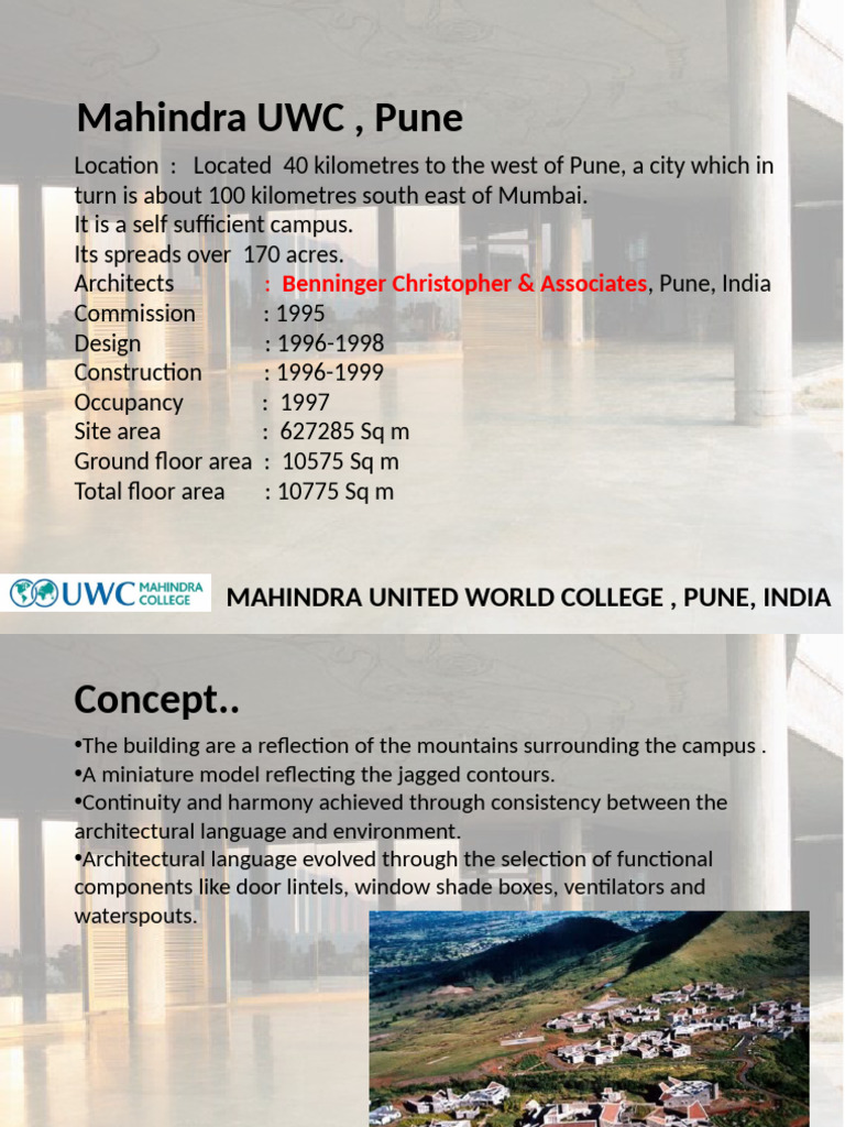 Mahindra United World College, Pune | PDF | Architectural Design ...