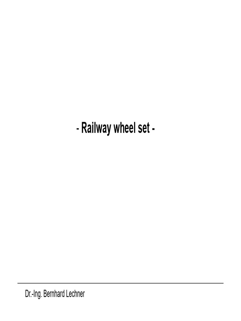 05_Rail wheel set_handout | PDF