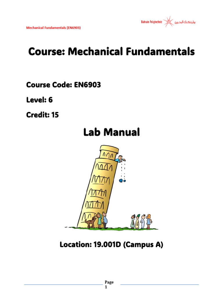 Lab Manual 2024-2025 Sem1 | PDF | Friction | Force