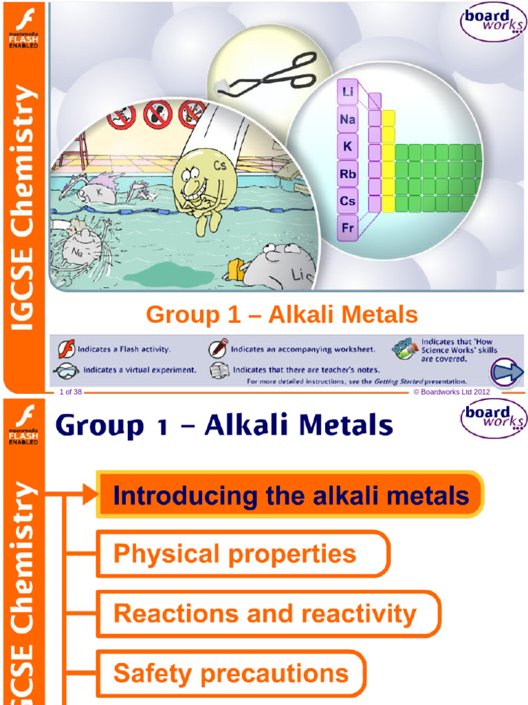 1group 1 Alkali Metals | PDF | Sodium | Physical Sciences