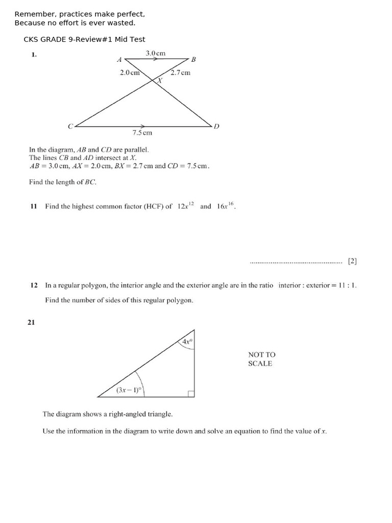 CKS GRADE 9-Review#1 - Copy | PDF CKS GRADE 9-Review#1 - Copy | PDF