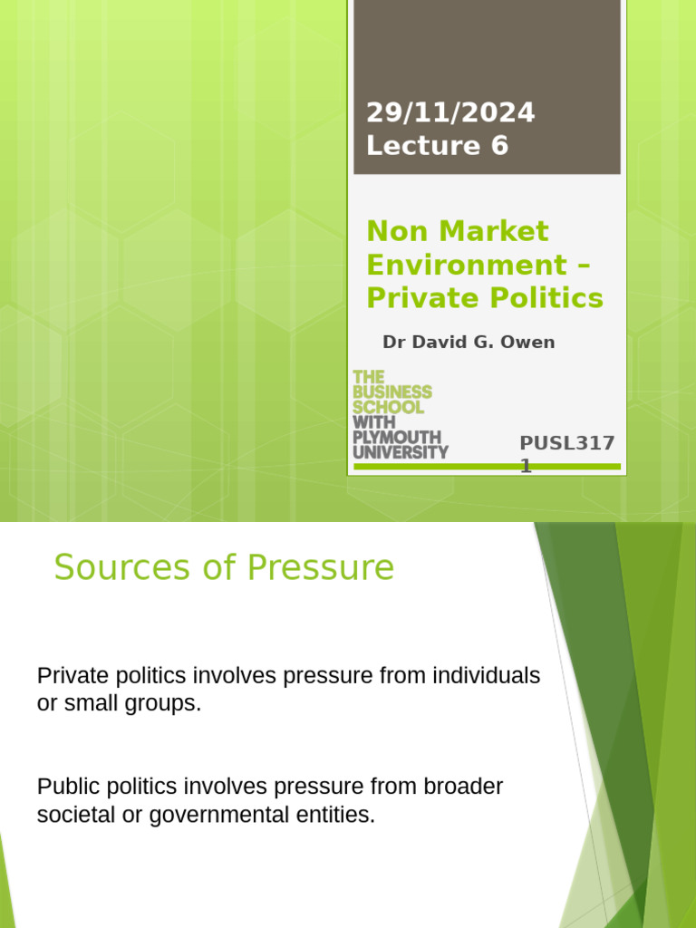 Non-Market Environment - Private Politics | PDF | Activism | Natural ...