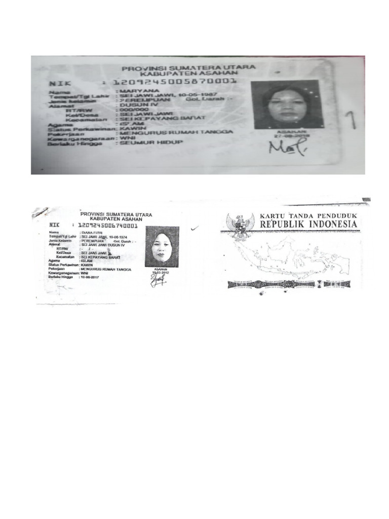 KTP Bu Diana Maryana | PDF