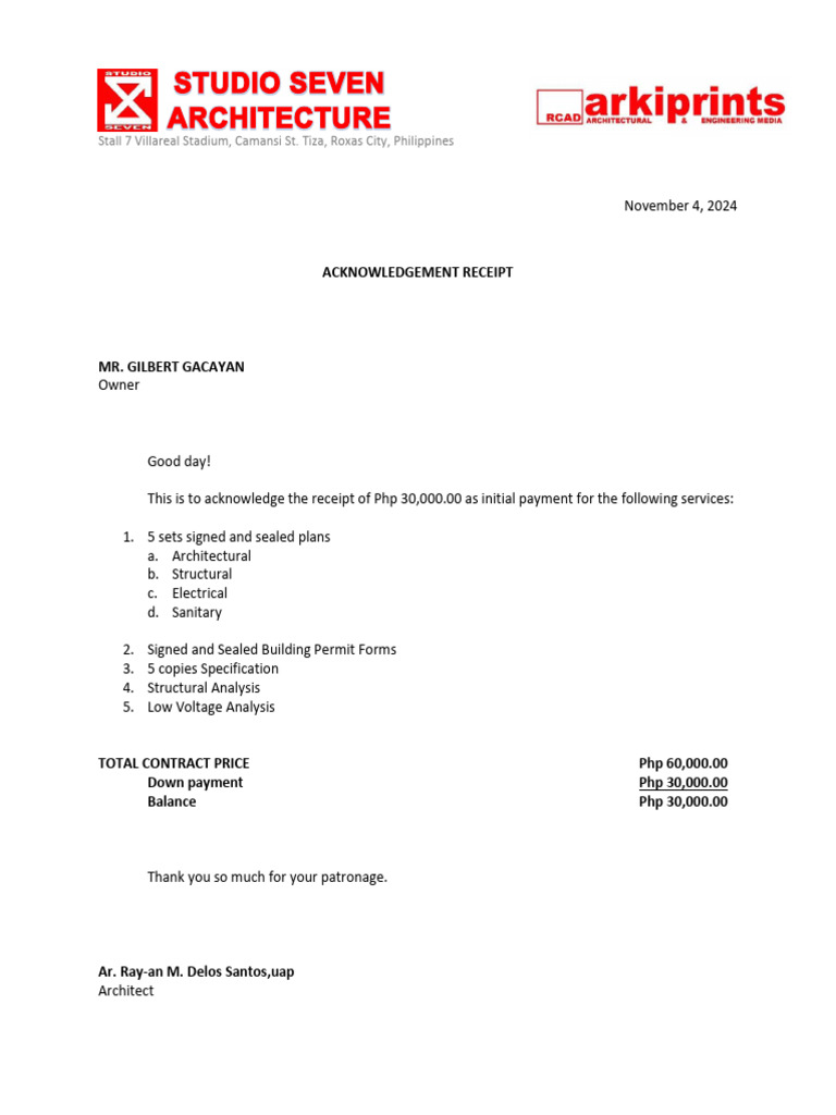 Receipt Gacayan PDF | PDF