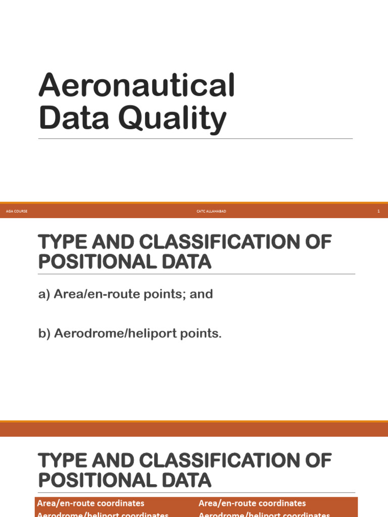 Aeronautical Data Quality Overview | PDF | Accuracy And Precision | Air ...