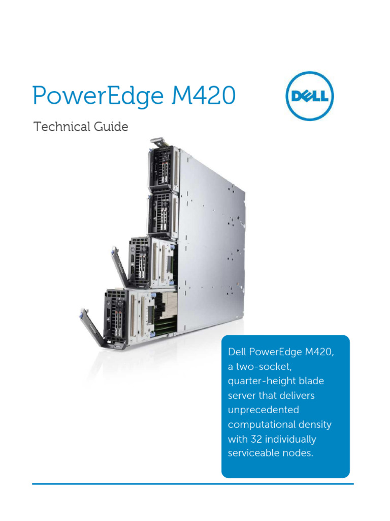Dell Poweredge m420 Technical Guide | PDF | Computer Science | Computing