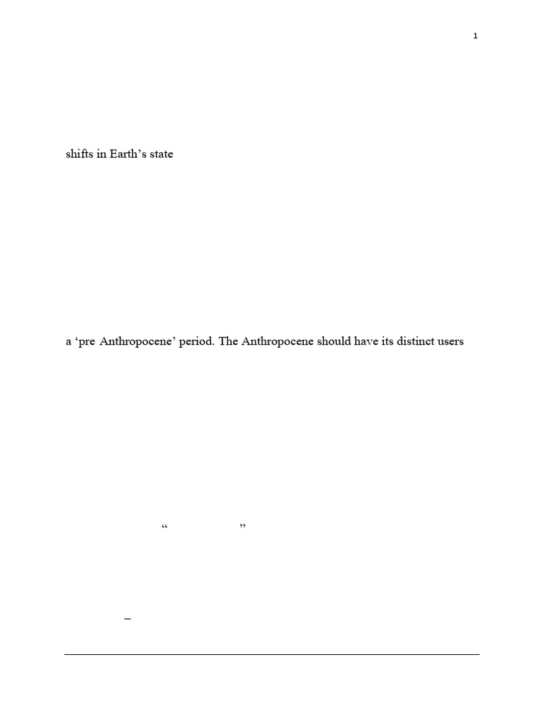 The Anthropocene Debate Explained | PDF | Anthropocene | Geologic Time ...