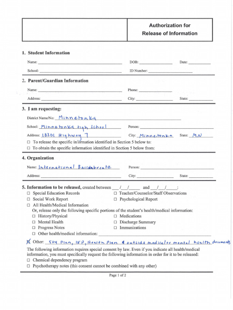 IB Consent Form To Apply For Accommodations 2024-2025 | PDF