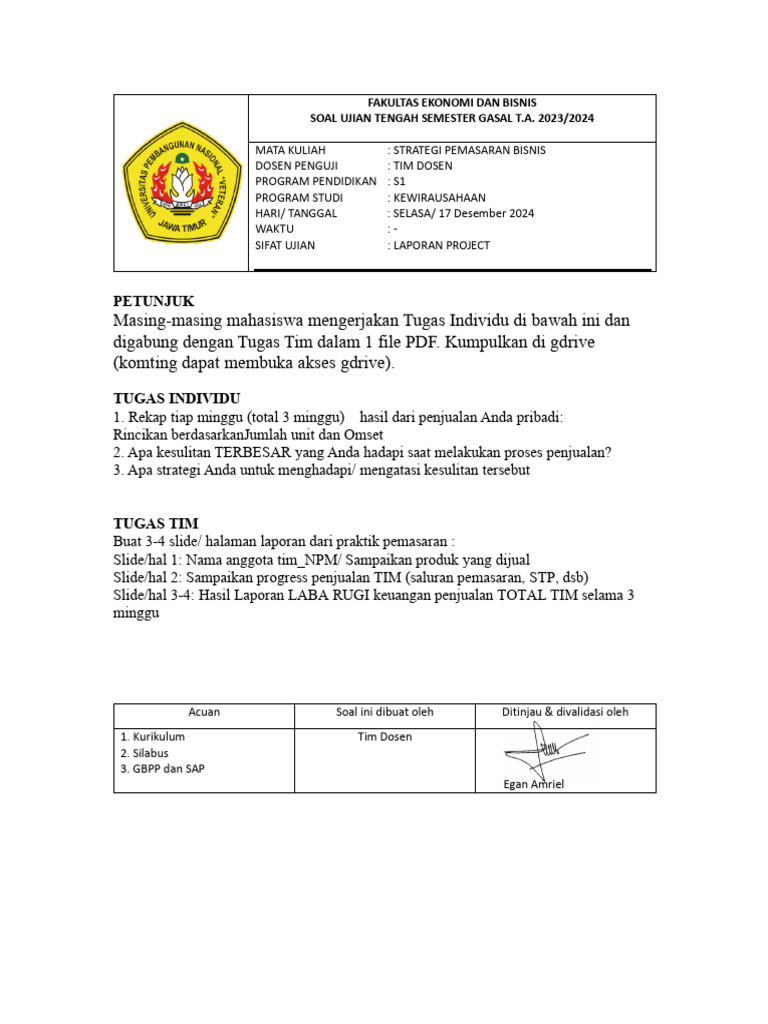 eAS Pemasaran 2024 | PDF