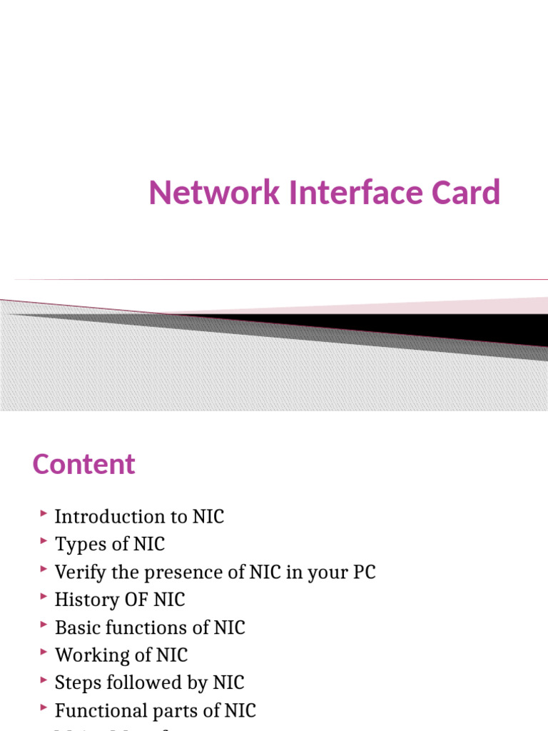 Module 6ESD-ENY | PDF | Network Interface Controller | Computer Network