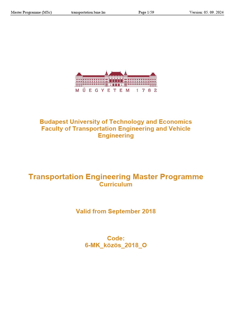 MSC_Study Plan | PDF | Control Theory | Curriculum
