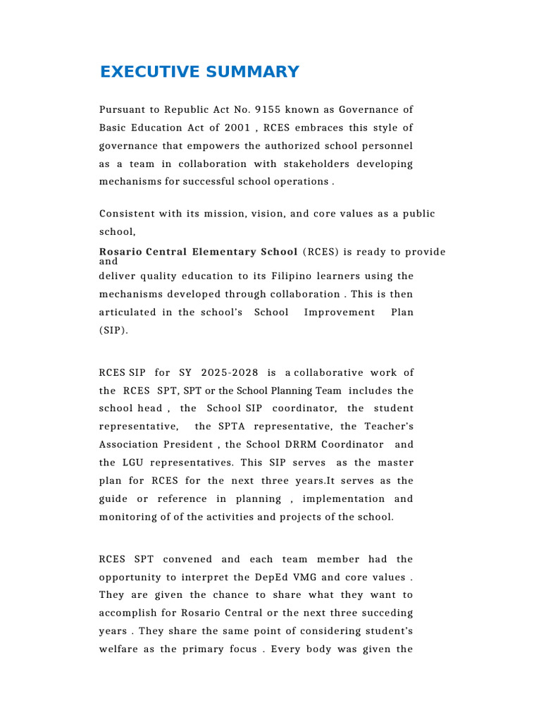 EXECUTIVE SUMMARY | PDF