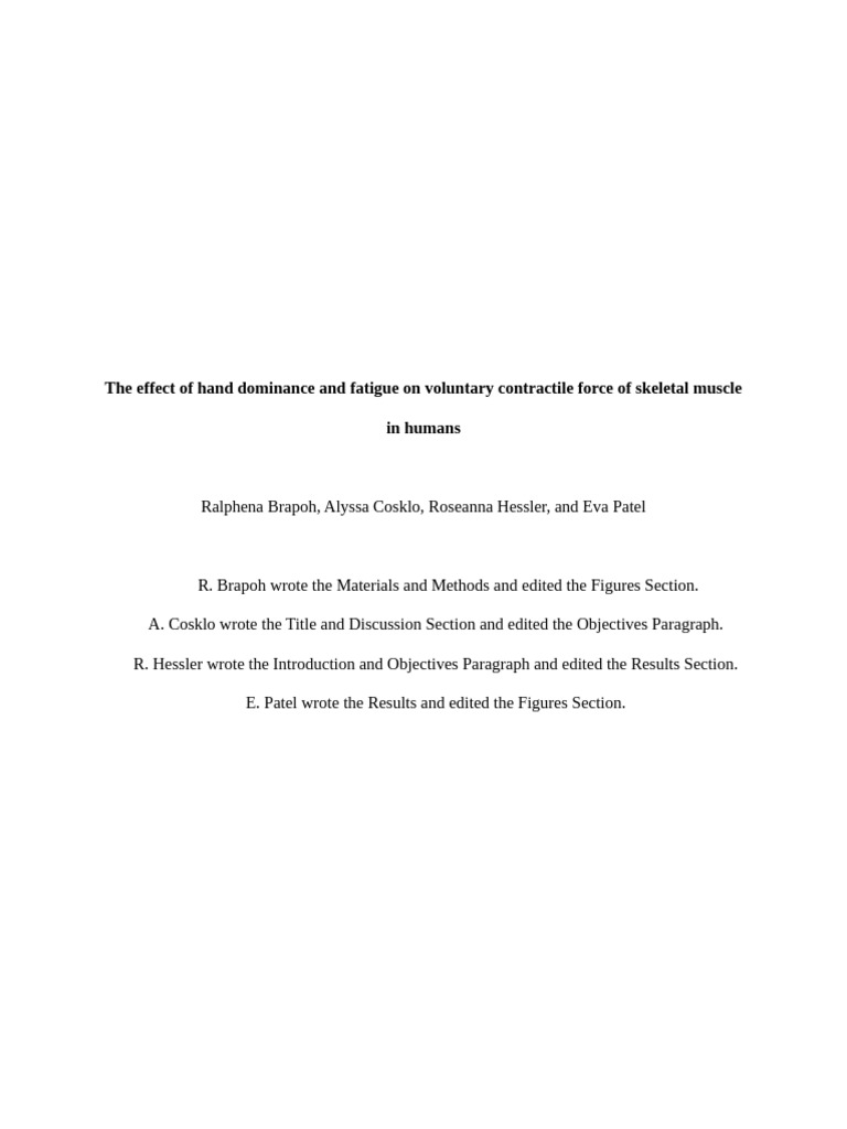 Skeletal Muscle Lab Draft | PDF | Skeletal Muscle