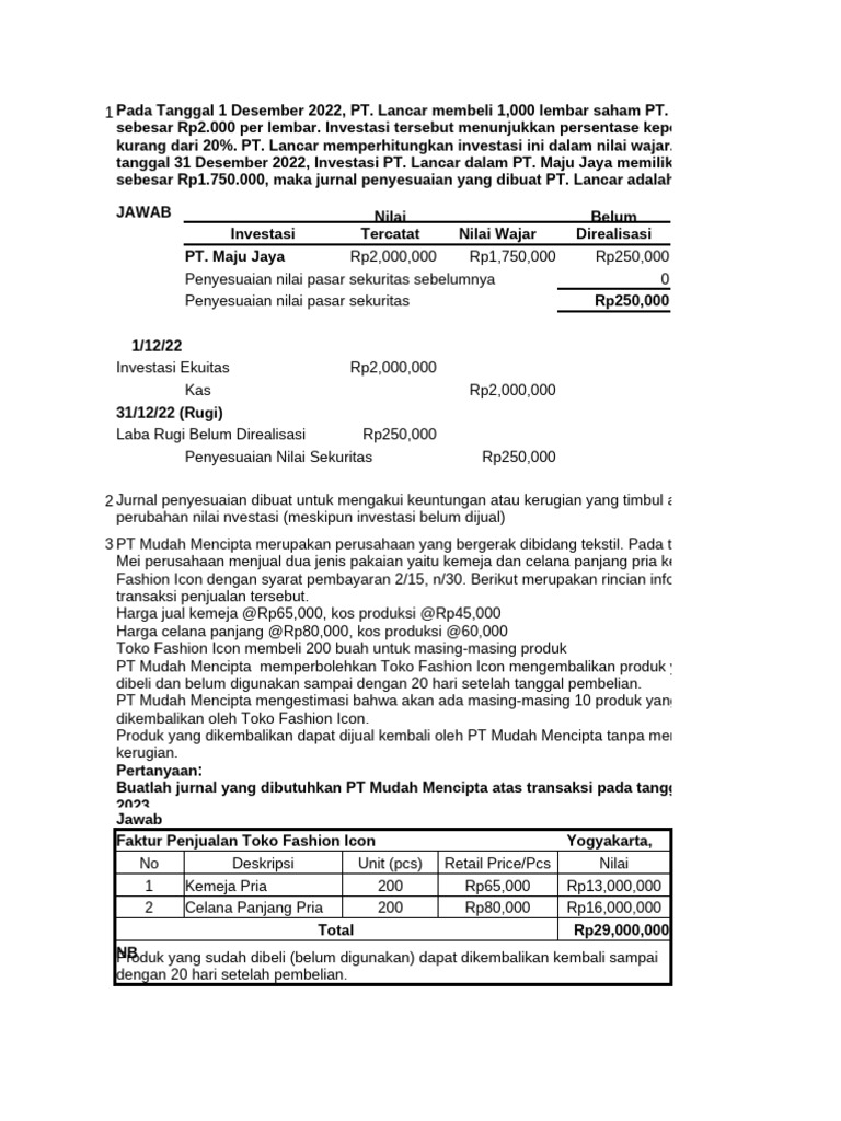 Jawaban Kuis AKM2 UAS - 2024 | PDF