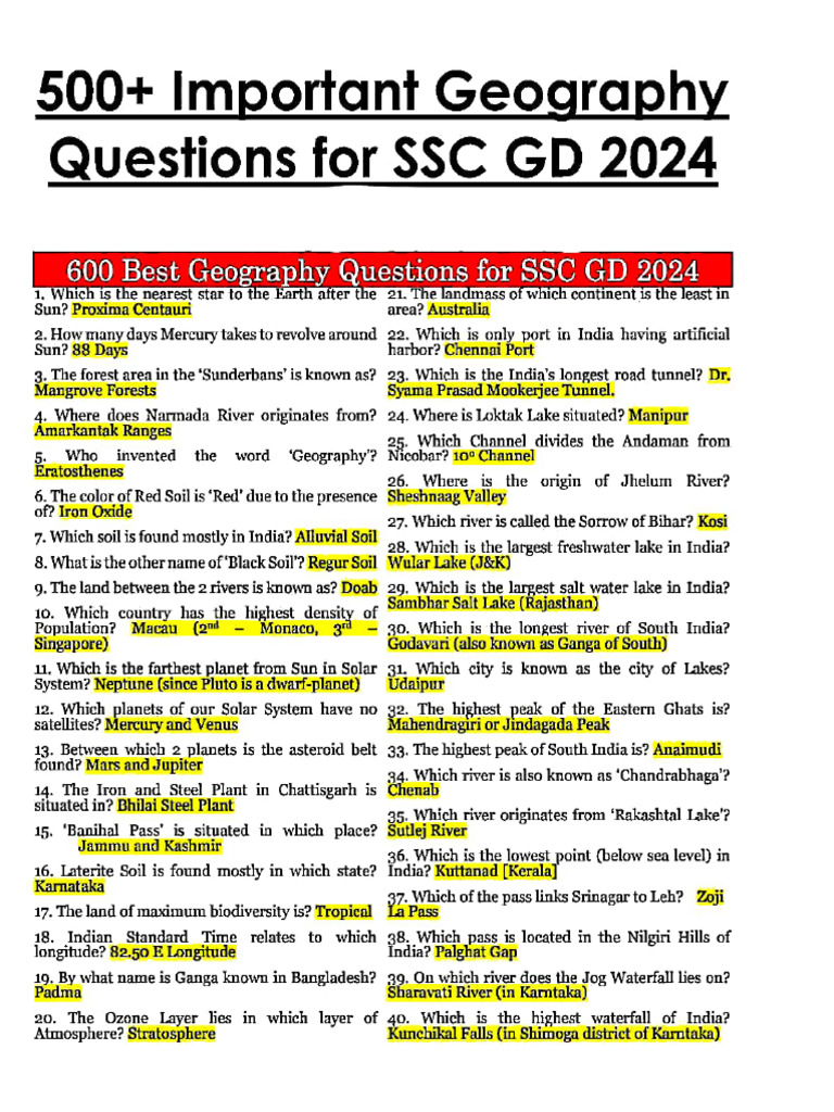 SSC GD Notes Demo 21 | PDF