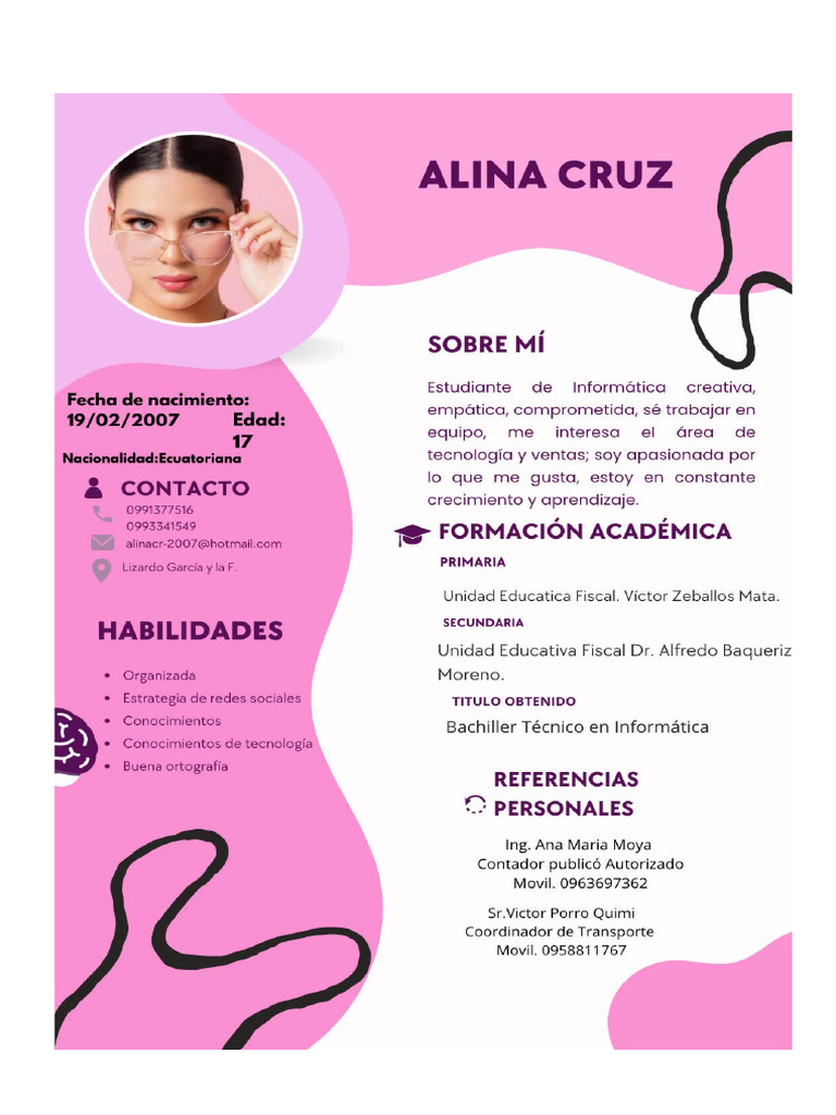 Curriculum Alina | PDF
