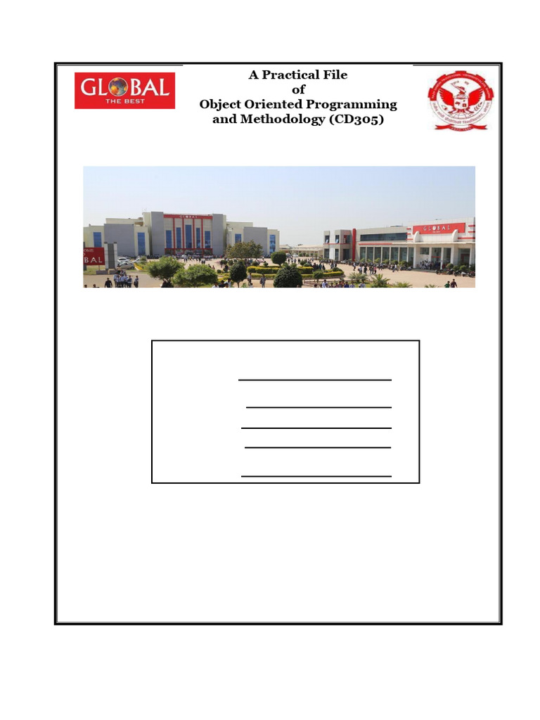 Oopm Lab Manual Data Science | PDF | Class (Computer Programming ...