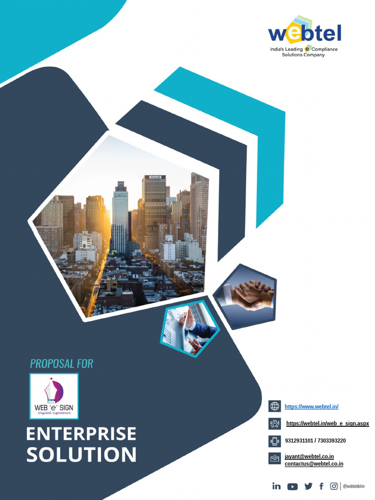 Web-e-Sign Enterprise Solution Proposal | PDF | Microsoft Sql Server ...