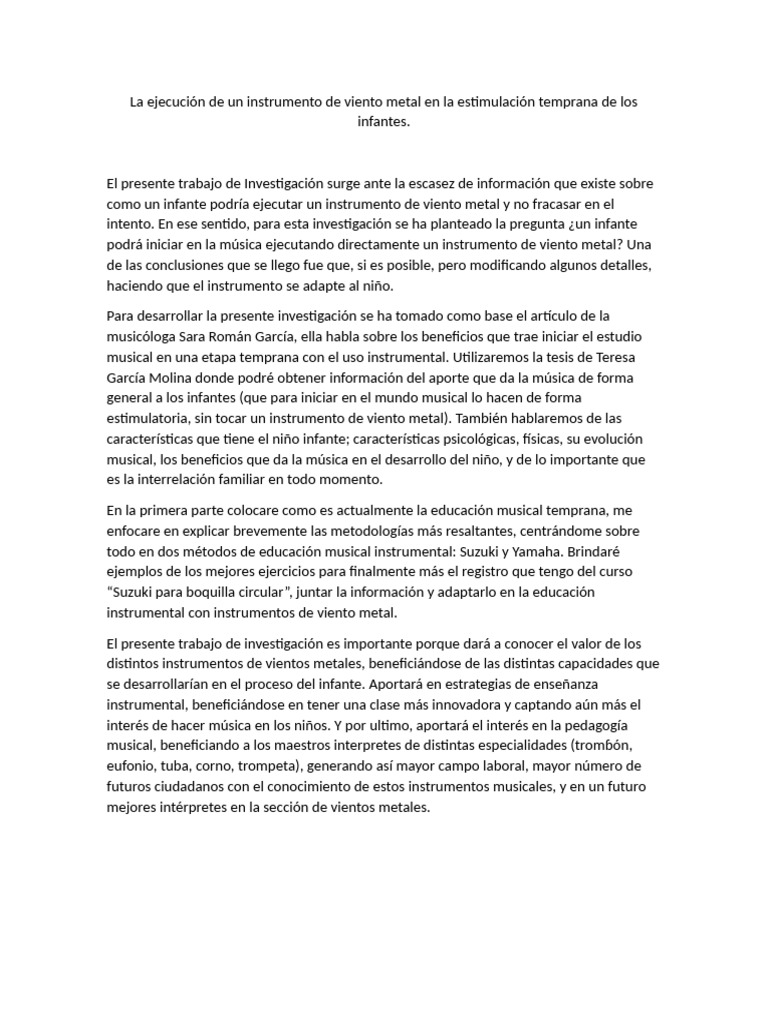 Introducción Lili Rojas | PDF | Instrumentos de latón | Instrumentos musicales