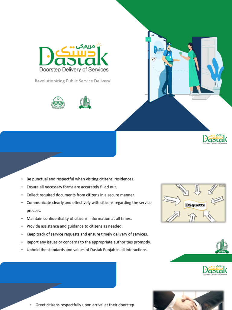 Dastak Punjab Service Guide | PDF | Taxes | Personal Identification Number