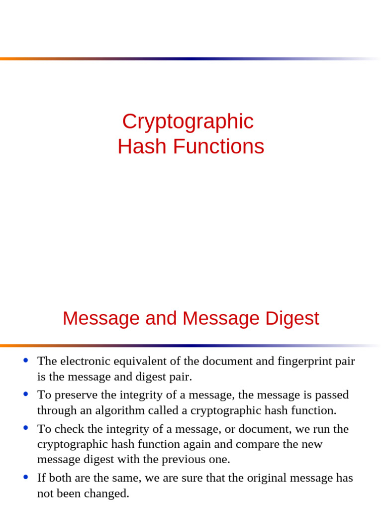 3 Hash Functions | PDF | Espionage Techniques | Secure Communication