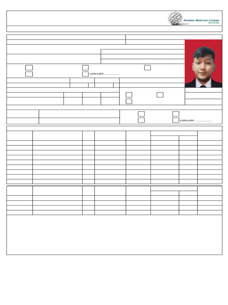 Form Data Pribadi Karyawan Pt. Amc | PDF