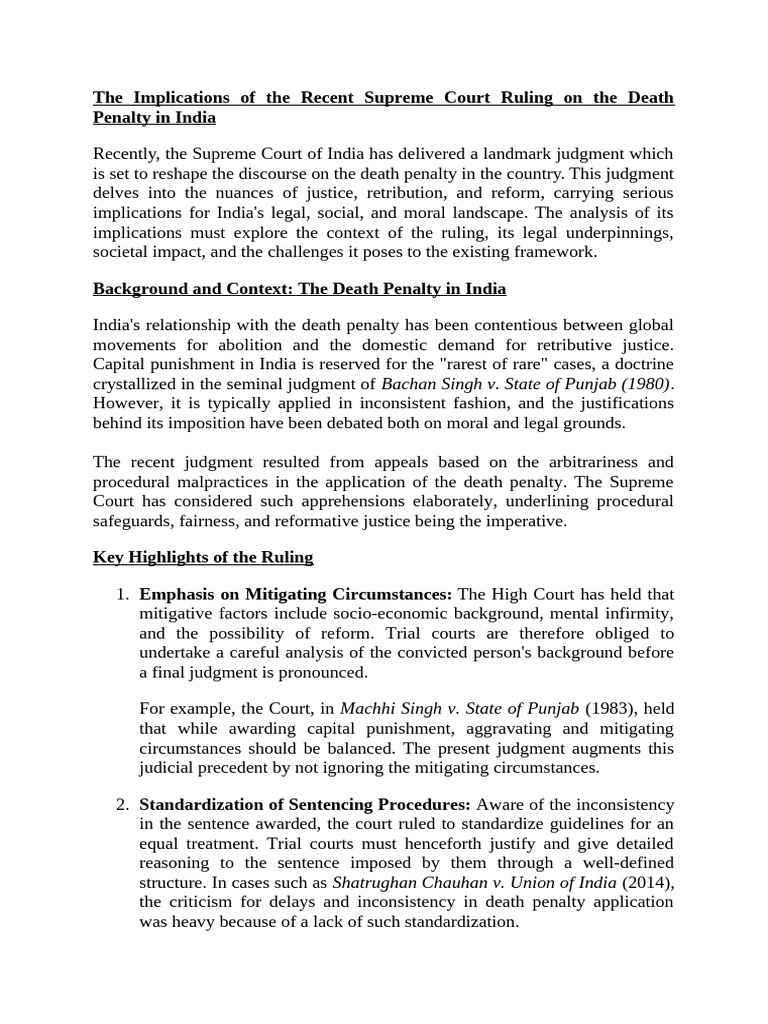 Ishaan Bisarya - Article 13 Dec | PDF | Capital Punishment | Justice