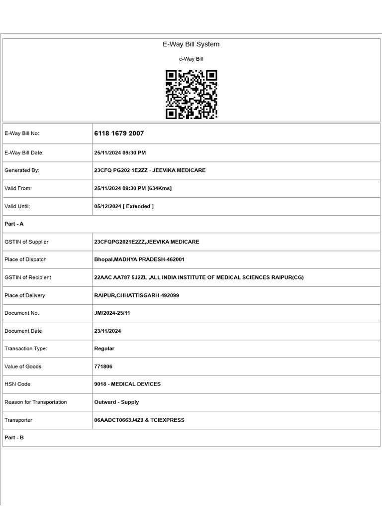 E WayBill System | PDF