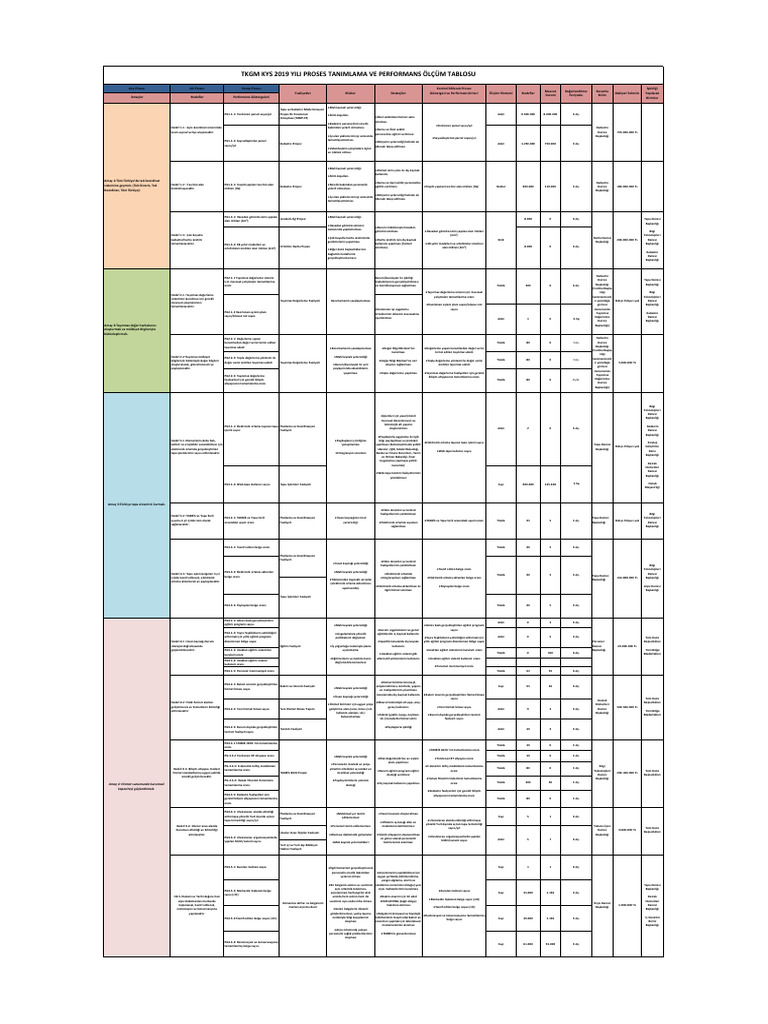 tkgm_kys_proses_tanimlama_ve_performans_olcumu_-_2019 | PDF