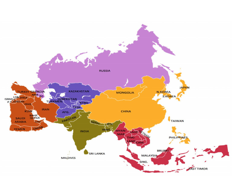 Asya Map | PDF