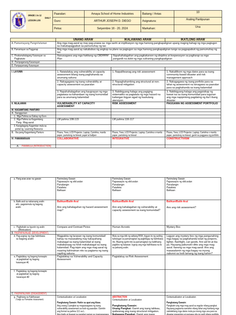 DLL Q1 Week 8 2023 2024 | PDF