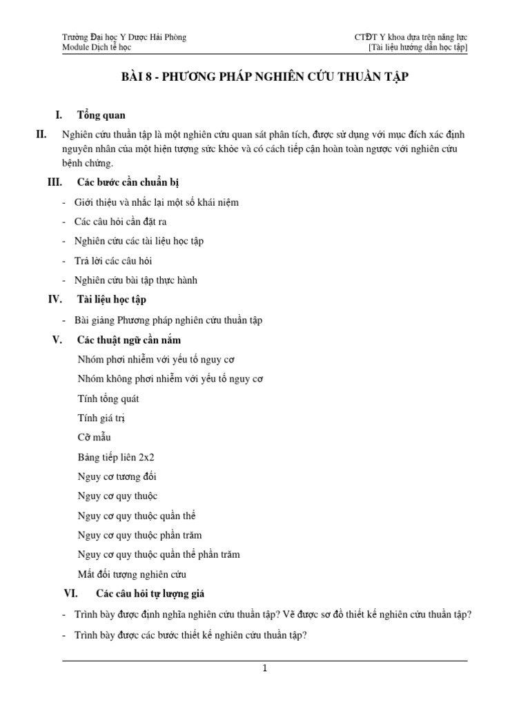 Bài 8_Lê_PPNC thuần tập_HDHTSV | PDF