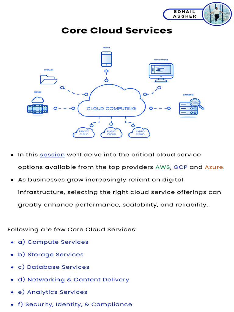 Core Cloud Services (L8 S3) | PDF | Cloud Computing | Amazon Web Services