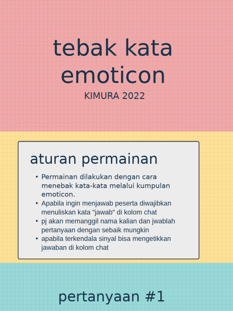 Tebak Kata Emoticon Fix | PDF