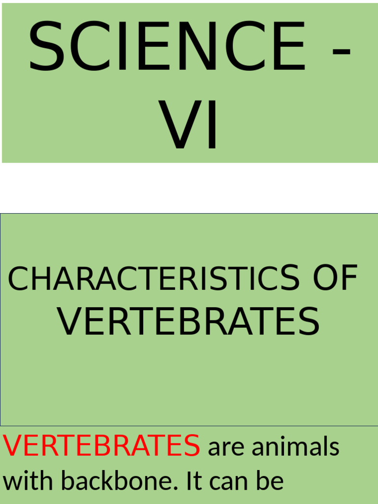 vertebrates | PDF