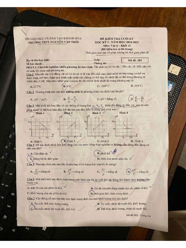 De Thi Cuoi hk1 NVT Nha Trang | PDF