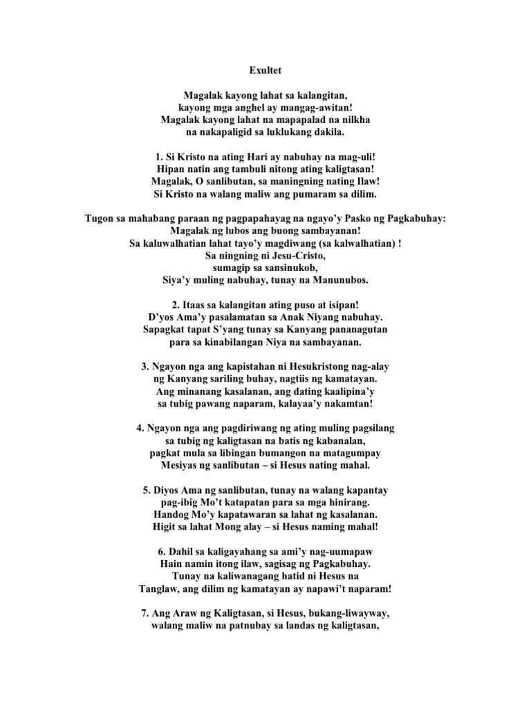 80892488-Exultet-Filipino | PDF