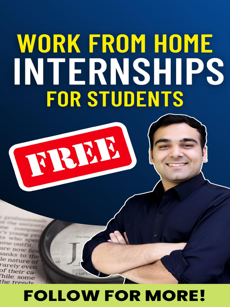 WFH and Office Internships For Students! | PDF