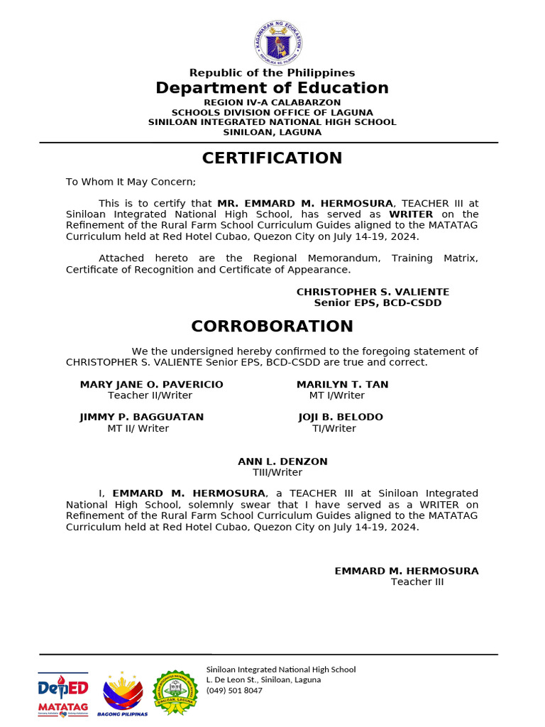 RTWG Corroboration Refinement | PDF