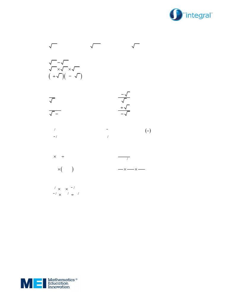 Edexcel AS Maths: Surds & Indices Assessment | PDF