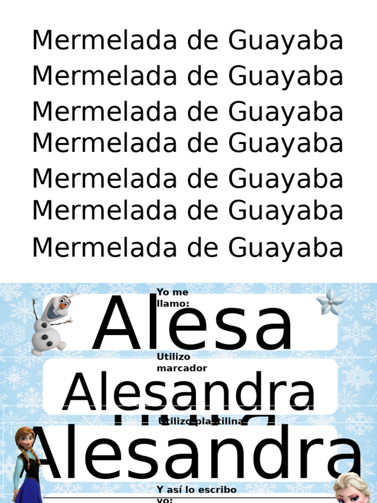 Aprendo A Trazar Mi Nombre | PDF