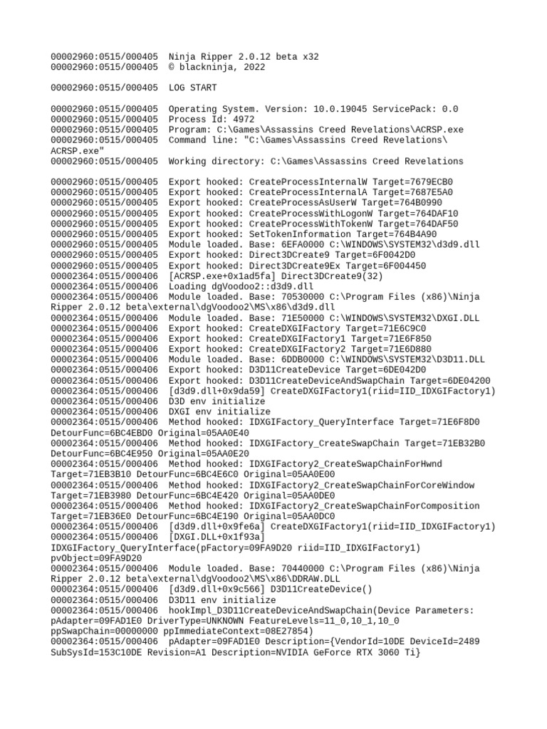 ACRSP_log | PDF | Microsoft Windows | Computer Programming