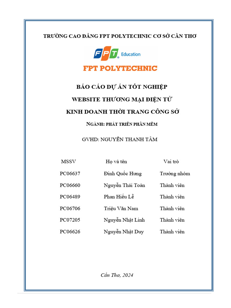 DATN Document LetDoIt | PDF