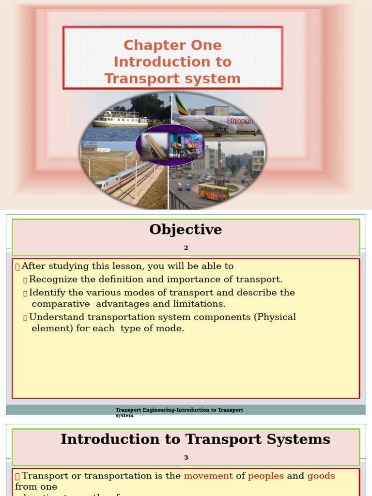 01 Chapter 1 of Transportation | PDF | Transport | Rail Transport