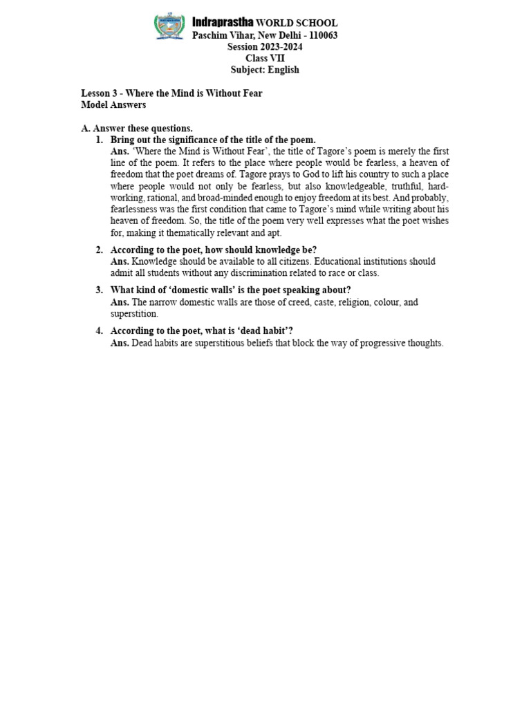 English VII Model Paper | PDF | Superstitions