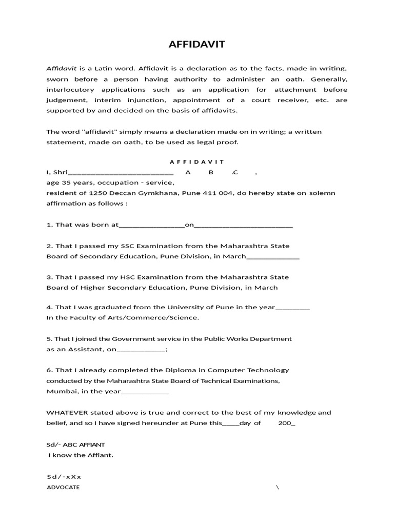 Affidavit 3 Affidavits Miscellaneous 360 | PDF