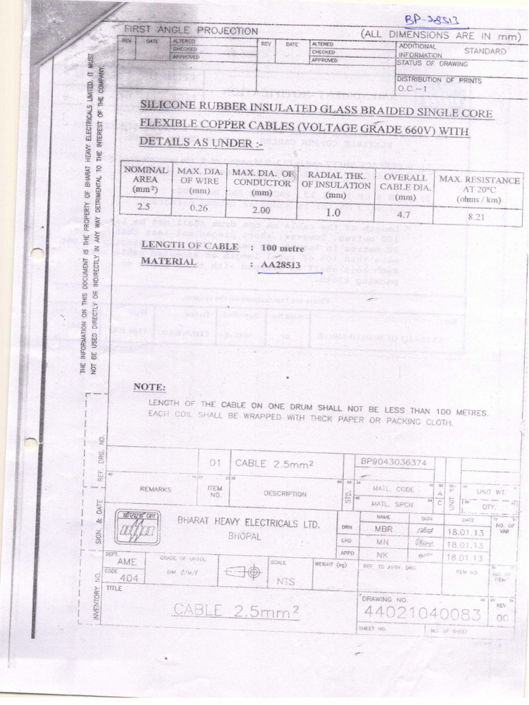 Specification Bhel | PDF